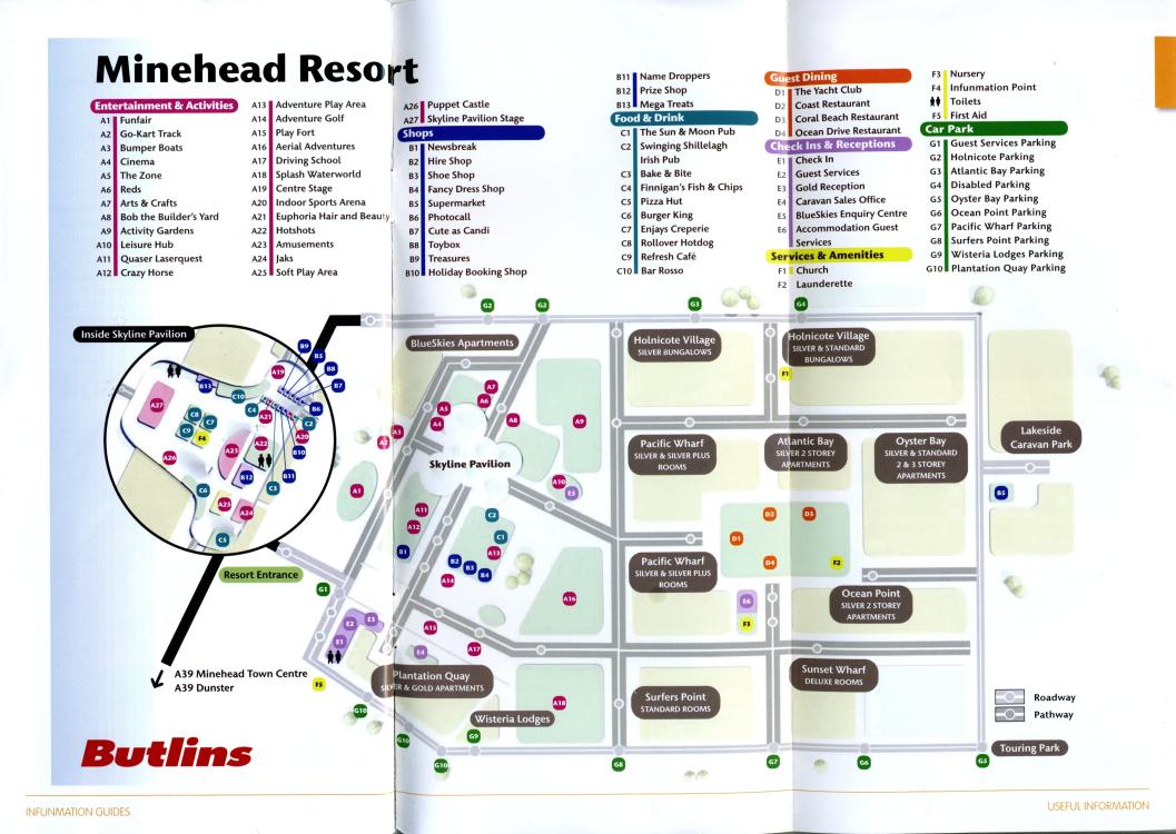 Minehead Map From 2010